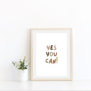 Yes You Can Print- Inclusive Positive Affirmations- Diversity Poster ...
