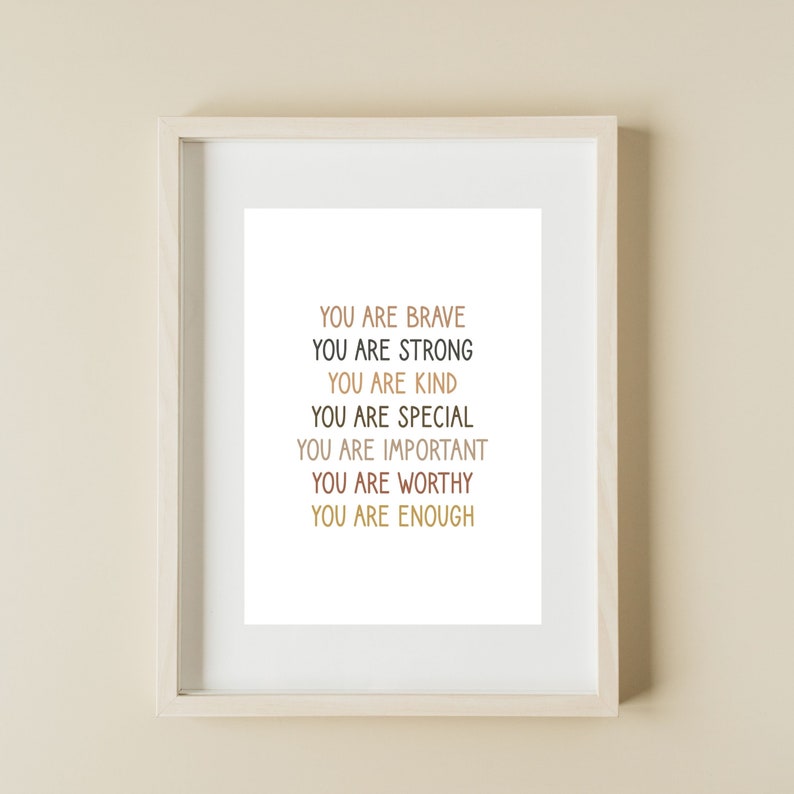 Inclusive Positive Affirmations Print Diversity Poster - Etsy