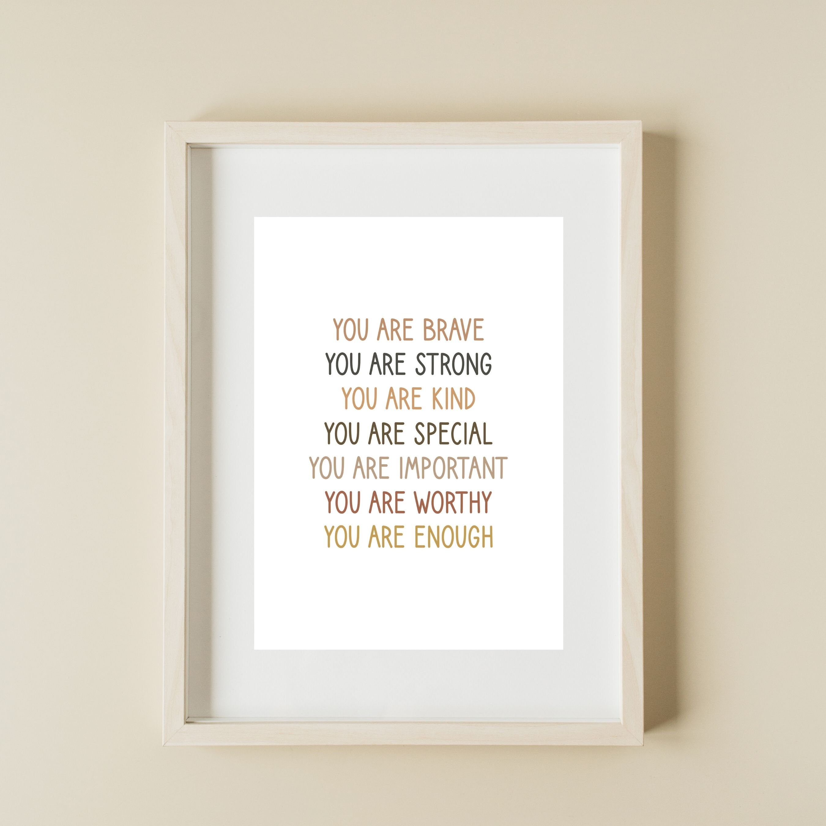 Inclusive Positive Affirmations Print Diversity Poster - Etsy