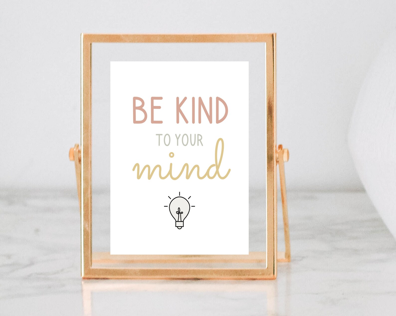 Be Kind to Your Mind Print School Psychologist Office Decor | Etsy