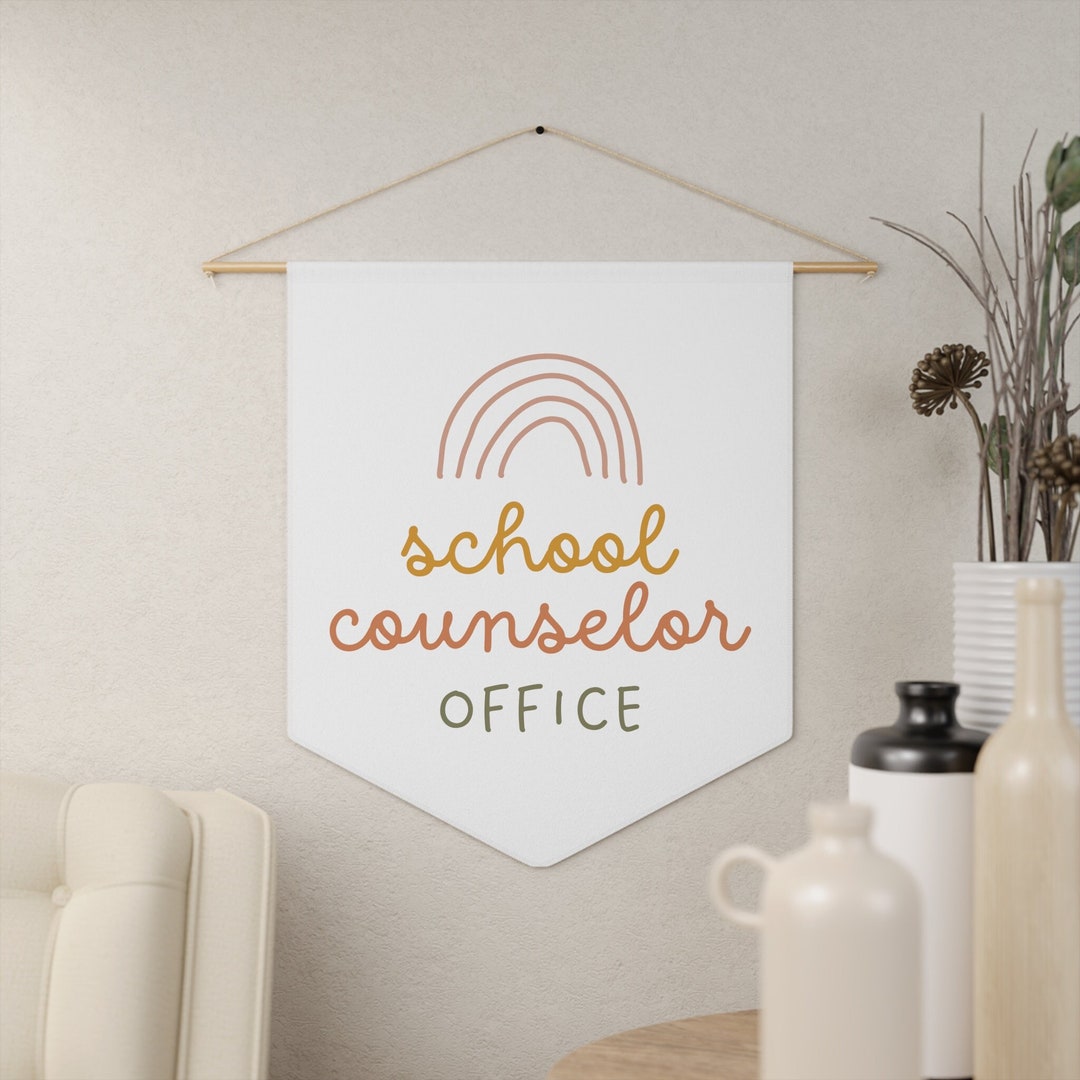School Counselor Office Banner- School Counselor Pennant- School ...