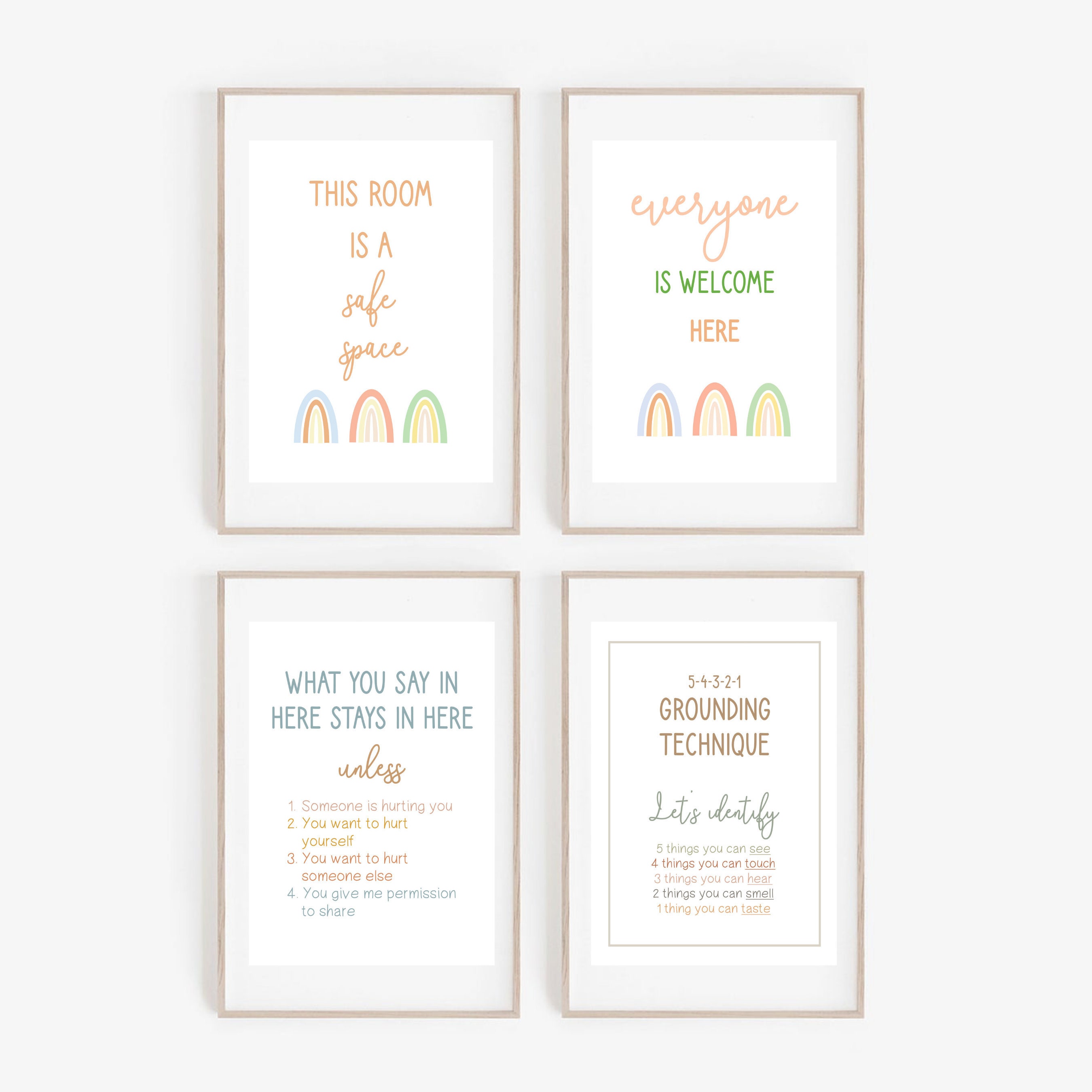 Challenging Negative thoughts poster Cognitive Behavioral | Etsy