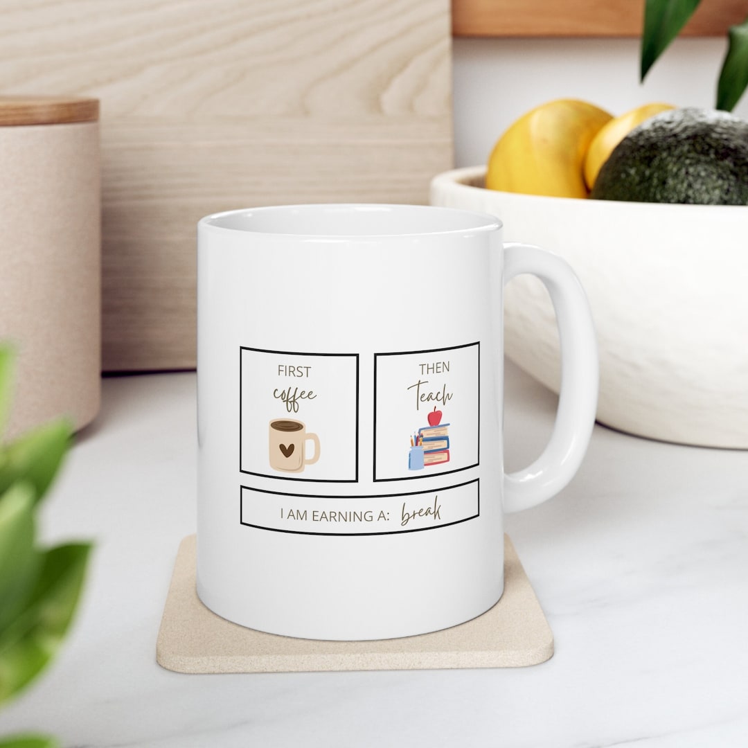 First Coffee Then Teach Mug- Special Education Teacher Gift- SPED ...