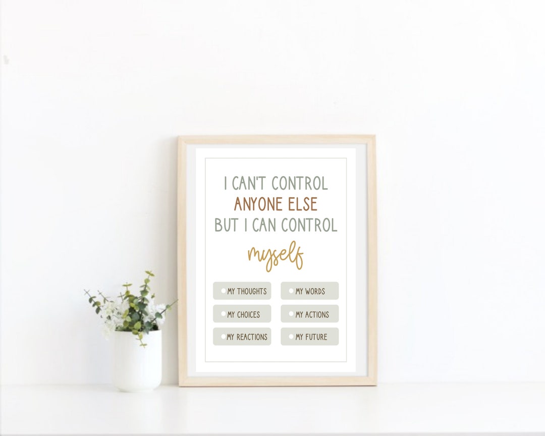 Control Print - School Psychologist Office Decor - School Counselor ...