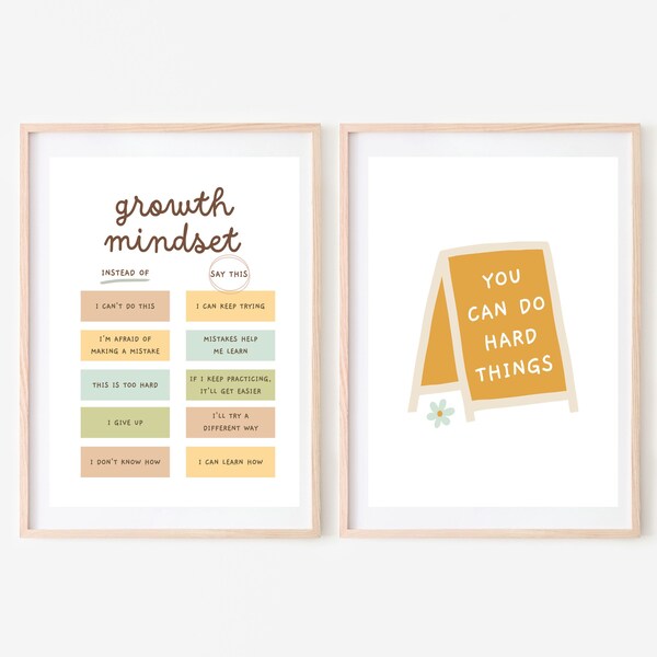 Growth Mindset Poster - Etsy