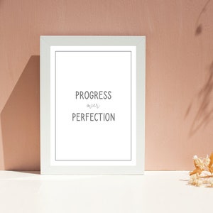 Progress Over Perfection Print - School Psychologist Office Decor ...