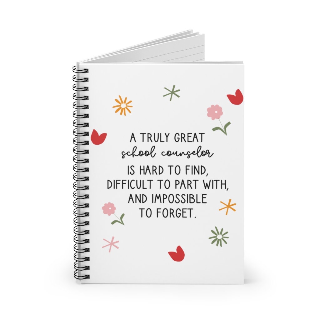 School Counselor Notebook A Truly Great School Counselor is - Etsy