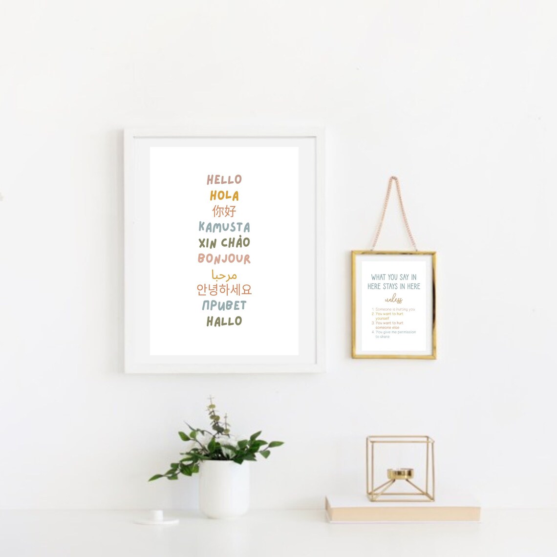 Hello Languages Print- Welcome Diversity Poster- School Psychologist ...