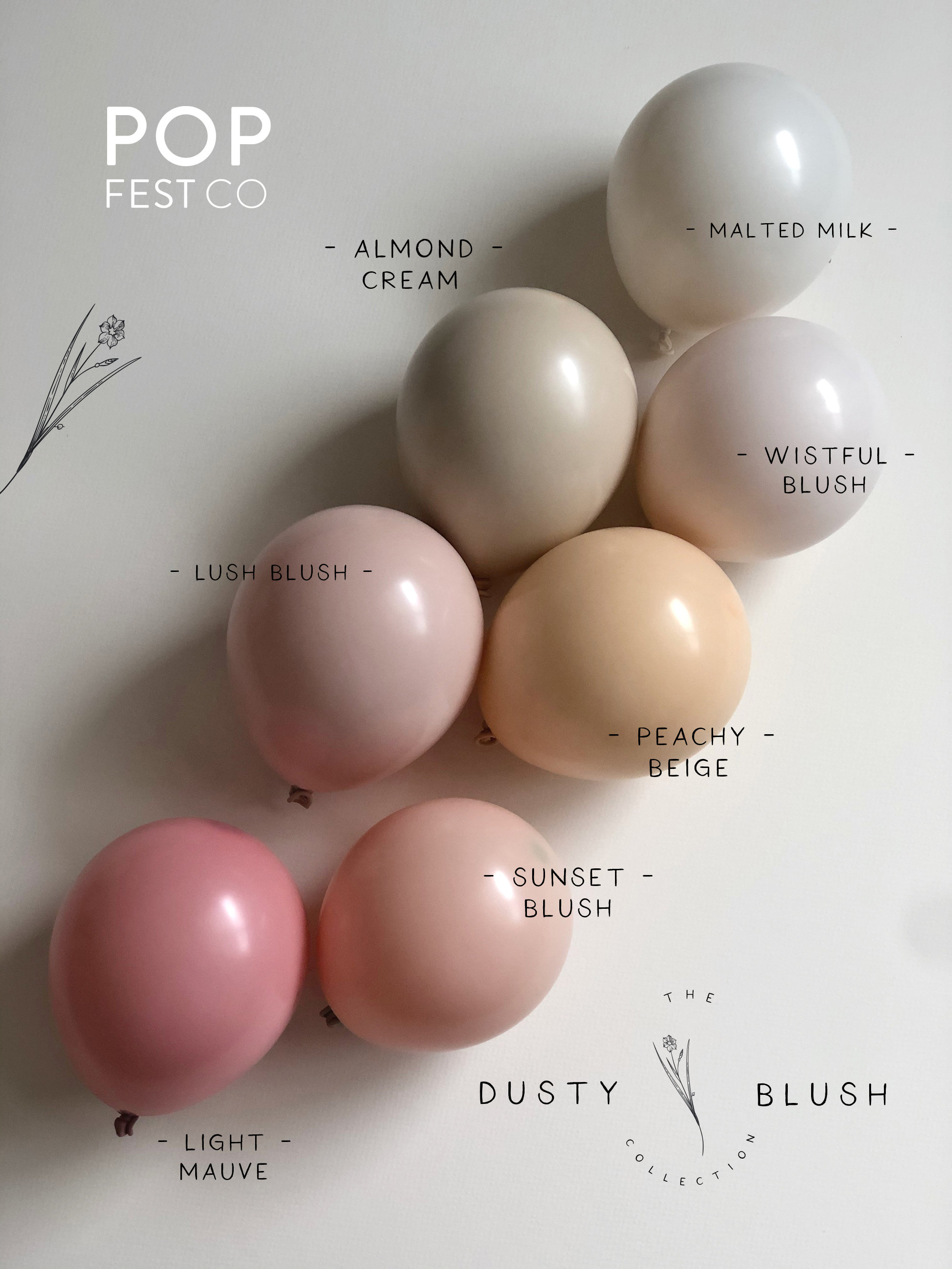 Chrome Rose Gold Blush Pink Series Individual MATTE Colors - Etsy