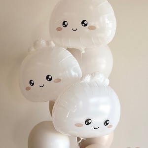 21" Dumpling Bao Bun Jumbo Balloon | Little Dumpling Baby Shower Party ...