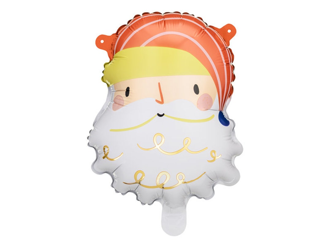 10" Sleepy Santa Balloon - Mylar Balloon, Party Decor, Birthday Decor ...