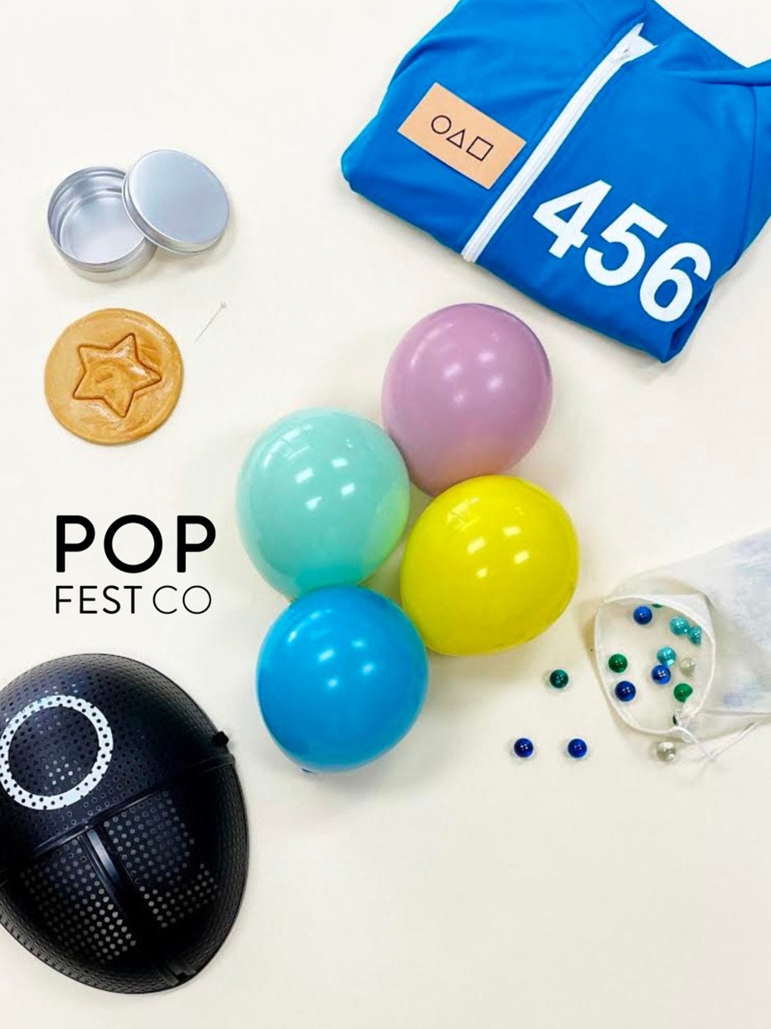 Squid Game DIY Balloon Garland Arch Kit | Yellow, Mint, Blue | Squid ...