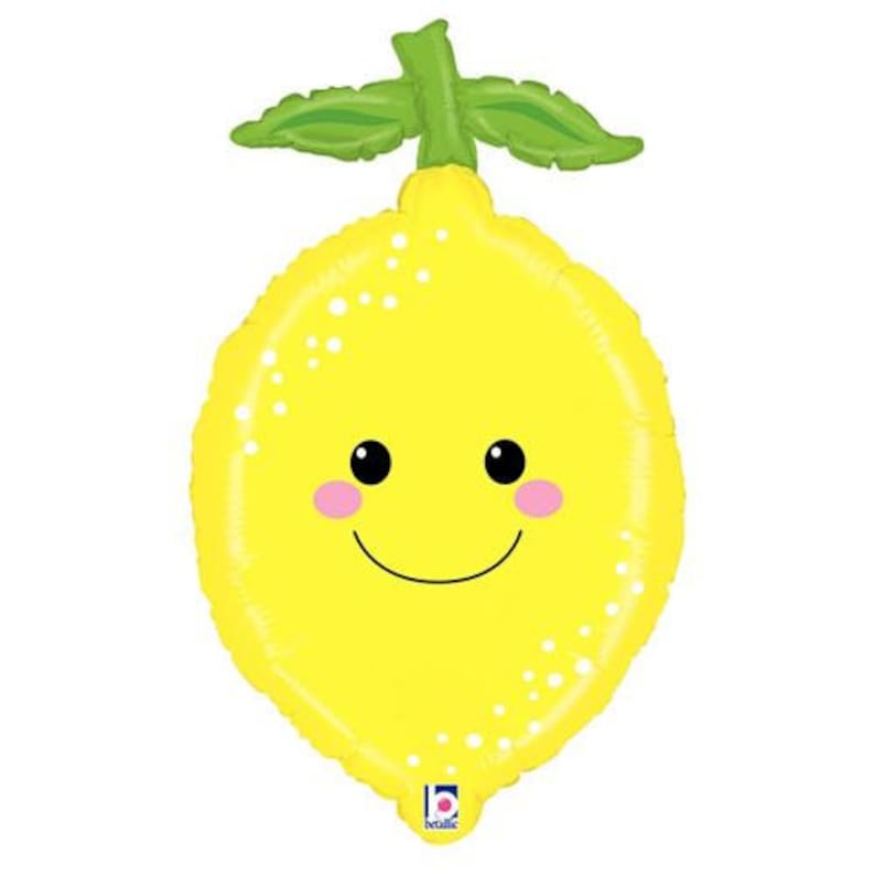 29" Lemon Balloon - Jumbo Mylar Balloon, Party Decor, Birthday Decor ...