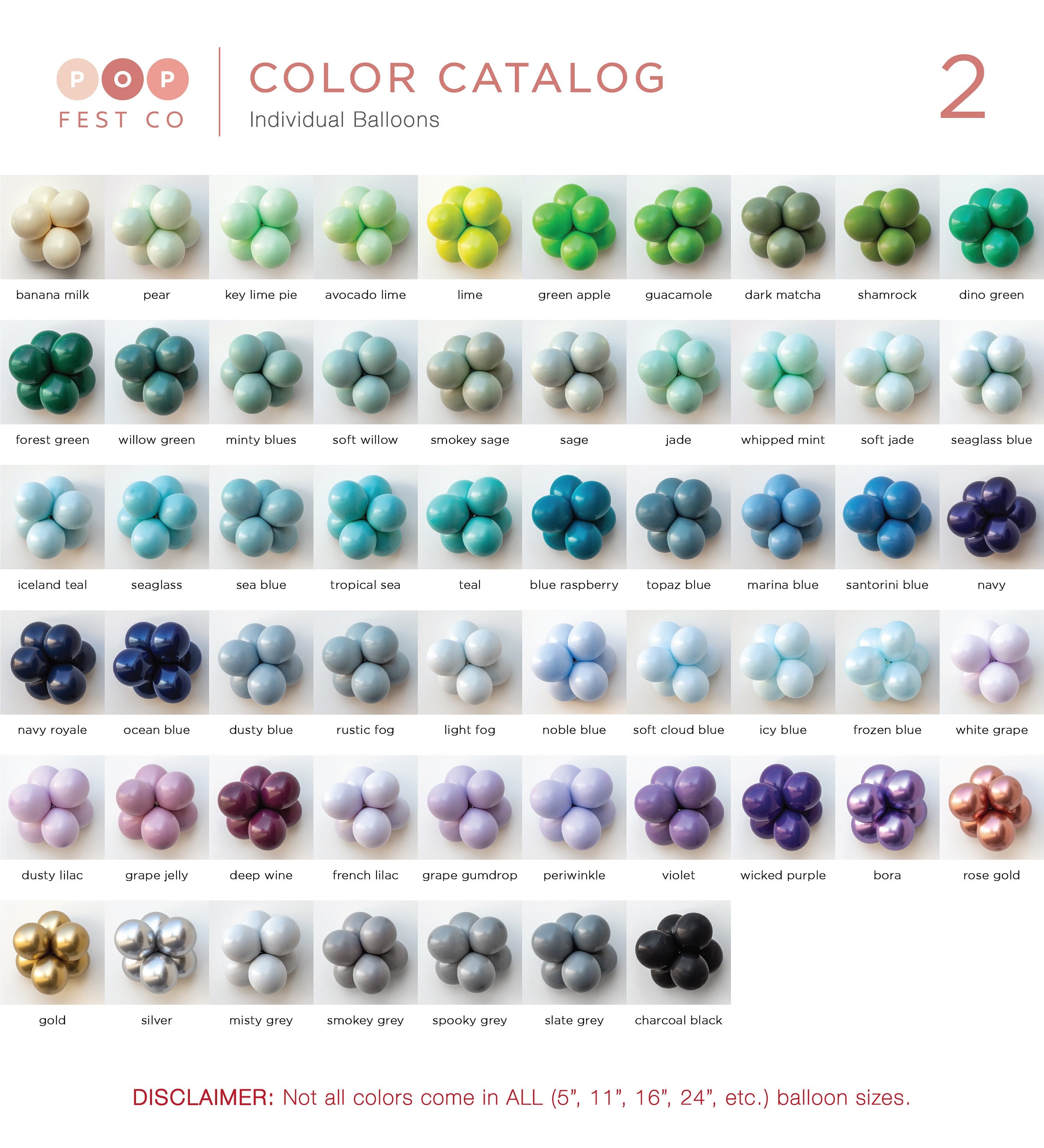 Custom Individual Balloon Colors | CHOOSE Your Colors, Birthday Party ...