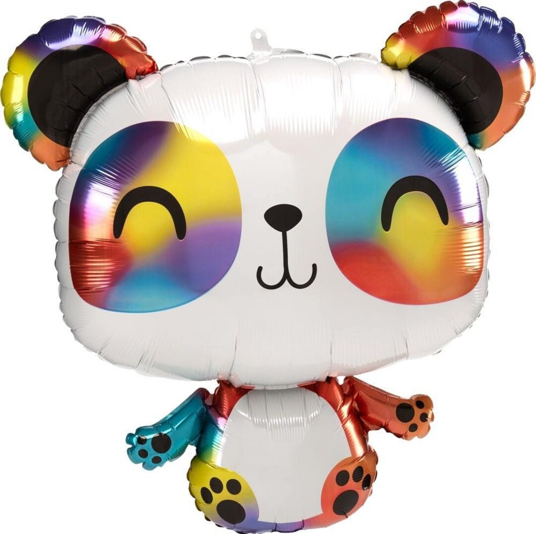 24" Panda Balloon - Jumbo Mylar Balloon, Party Decor, Birthday Decor ...
