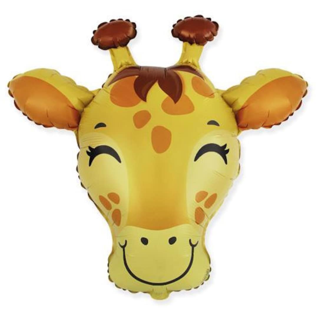 27" Giraffe Balloon - Jumbo Mylar Balloon, Party Decor, Birthday Decor ...