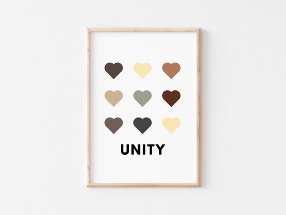 Unity Classroom Decor Classroom Poster Diversity Wall Art - Etsy