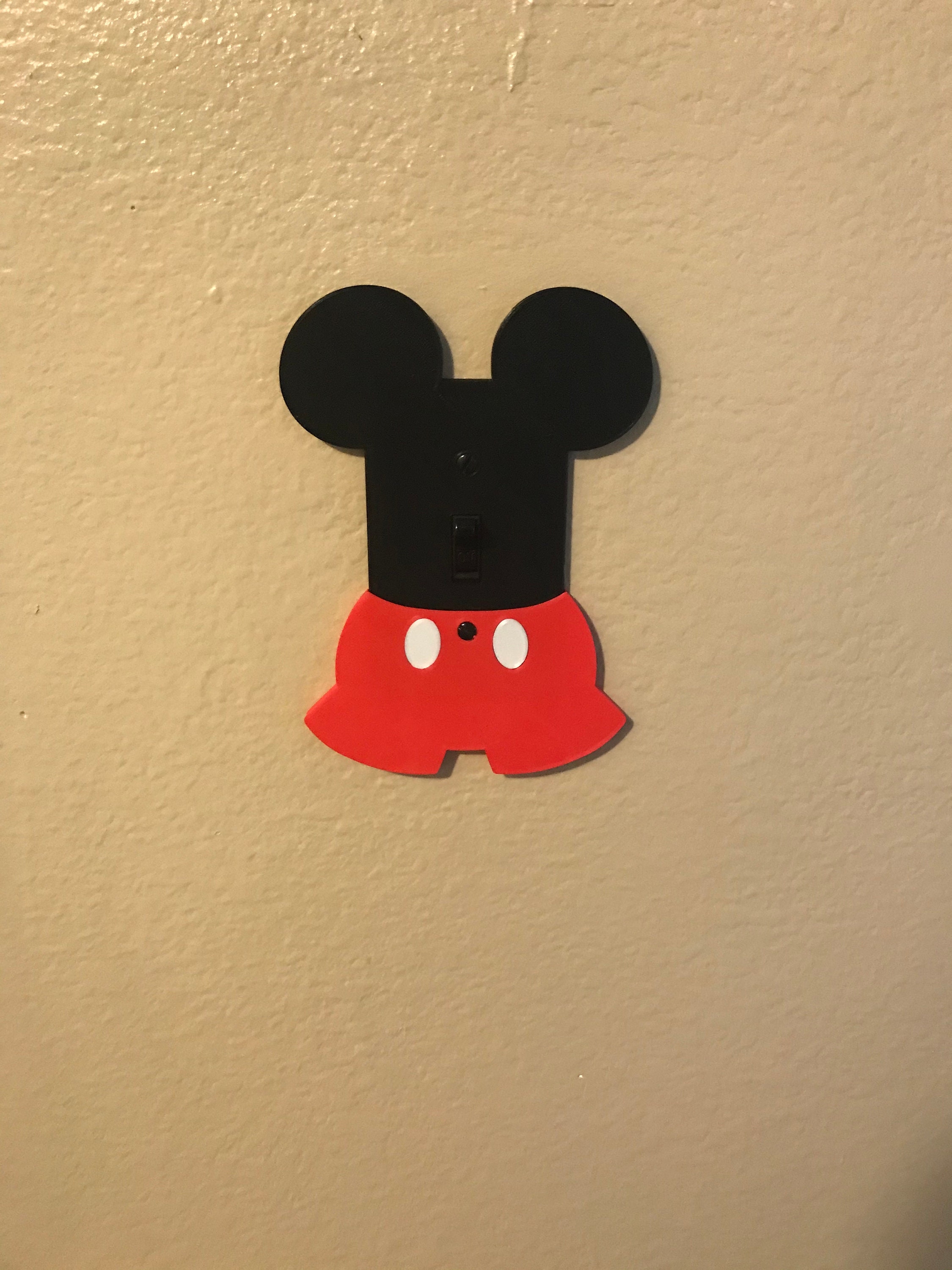 Double Toggle Lightswitch Featuring Mickey Mouse Lighting Switchplates ...
