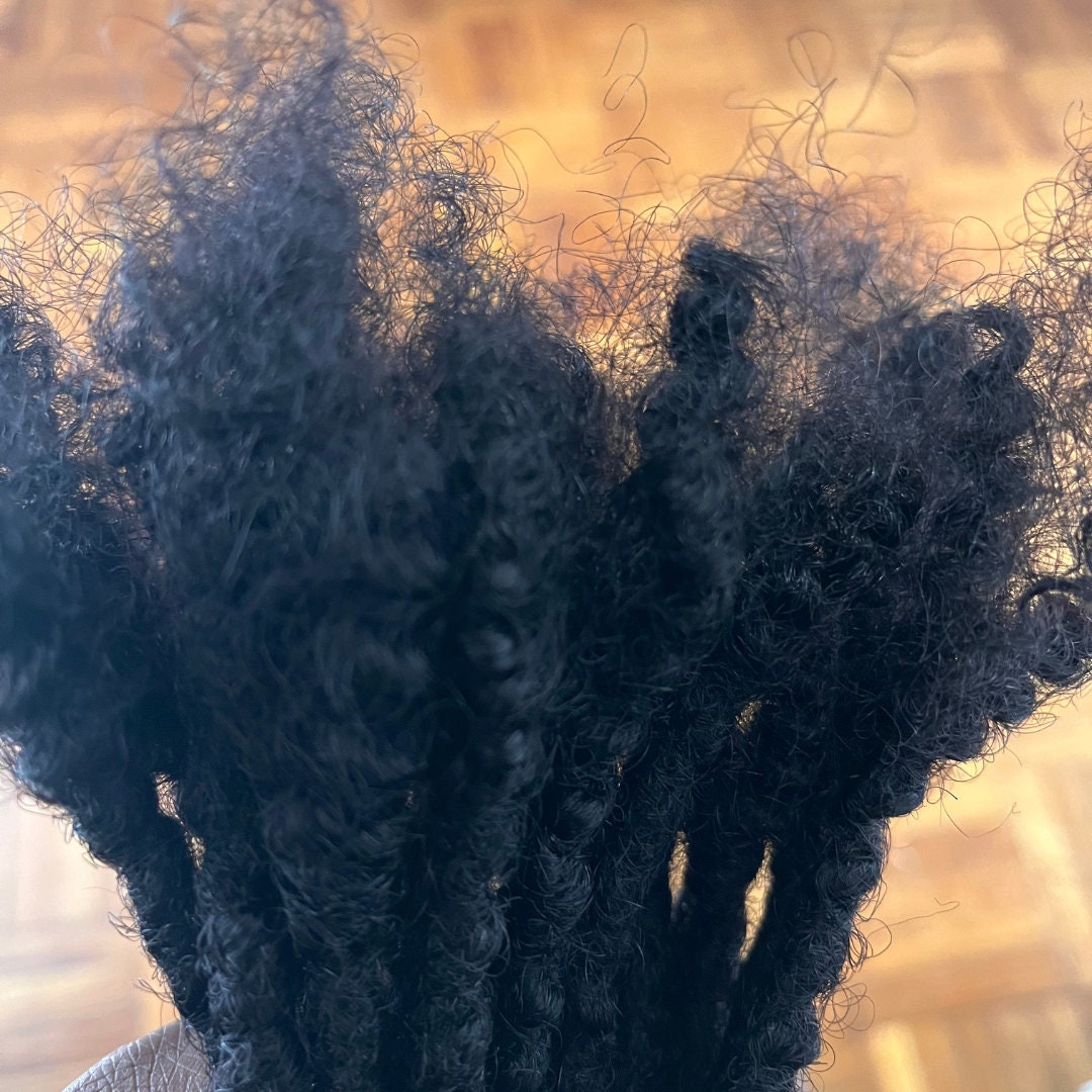 10 LOCS per Bundle Handmade Textured Loc Extensions 100% Human Hair - Etsy