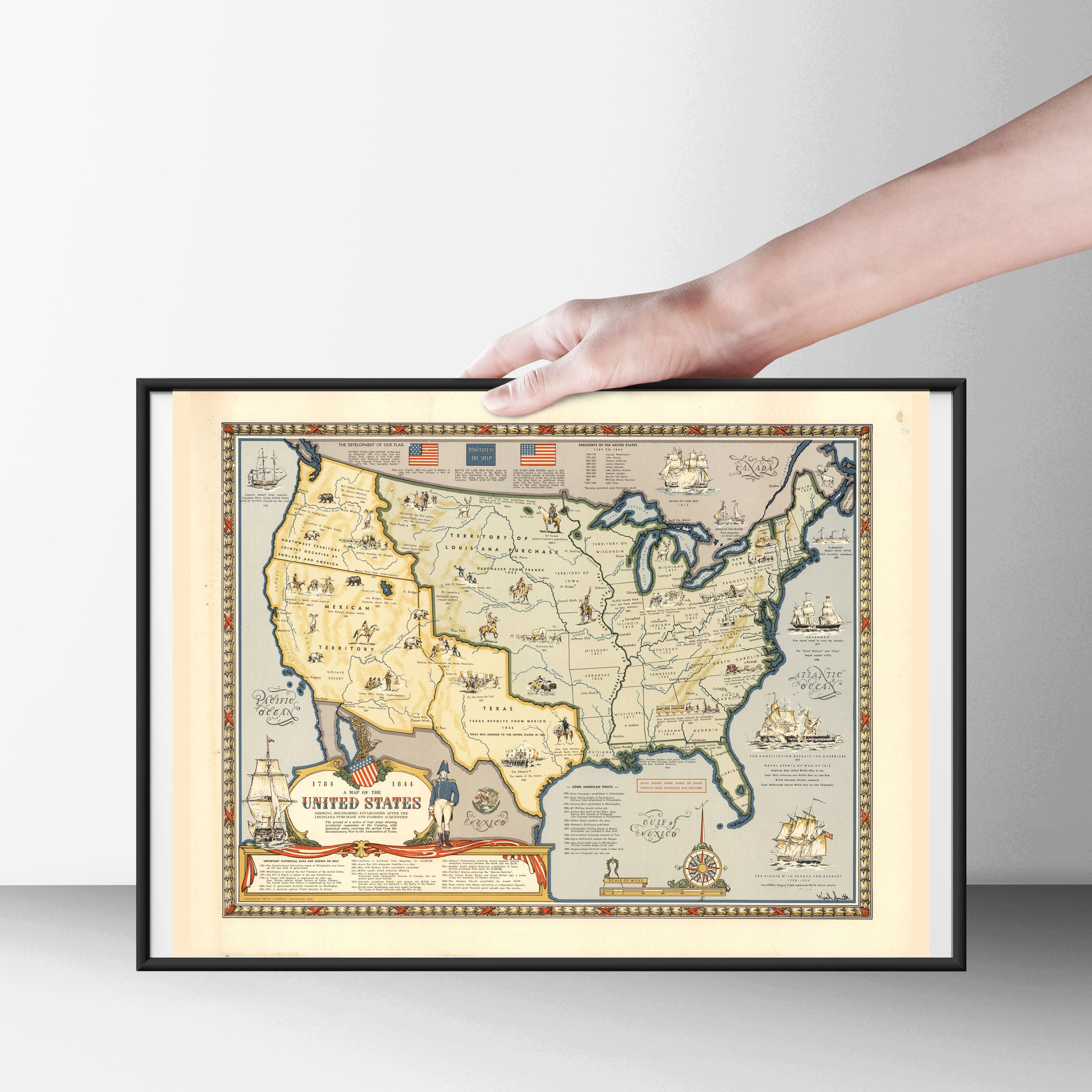 1837 Slavery In America Map