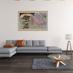 Illustrated Map of Canada 1890 Digital Print Historic - Etsy