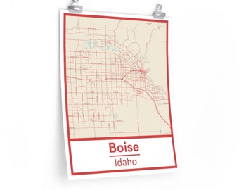 Boise Street Map - Etsy