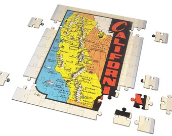 California Map Puzzle - Etsy