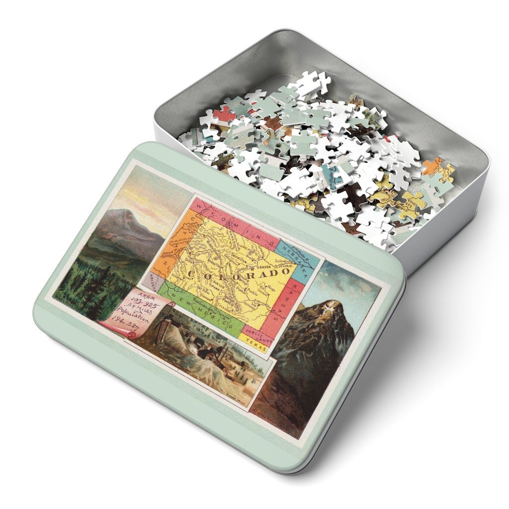 Vintage Colorado Jigsaw Puzzle 252 Pieces Historic Map & - Etsy UK