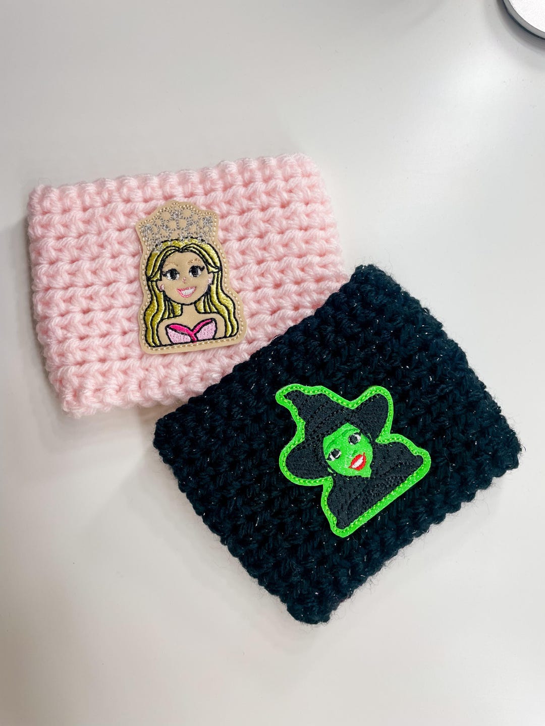 Wicked | Glinda and Elphaba Cup Cozies - Etsy