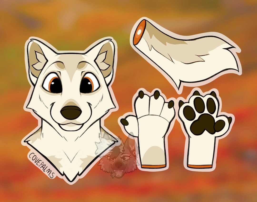Arctic Wolf Fursona Furry Adopt - Etsy