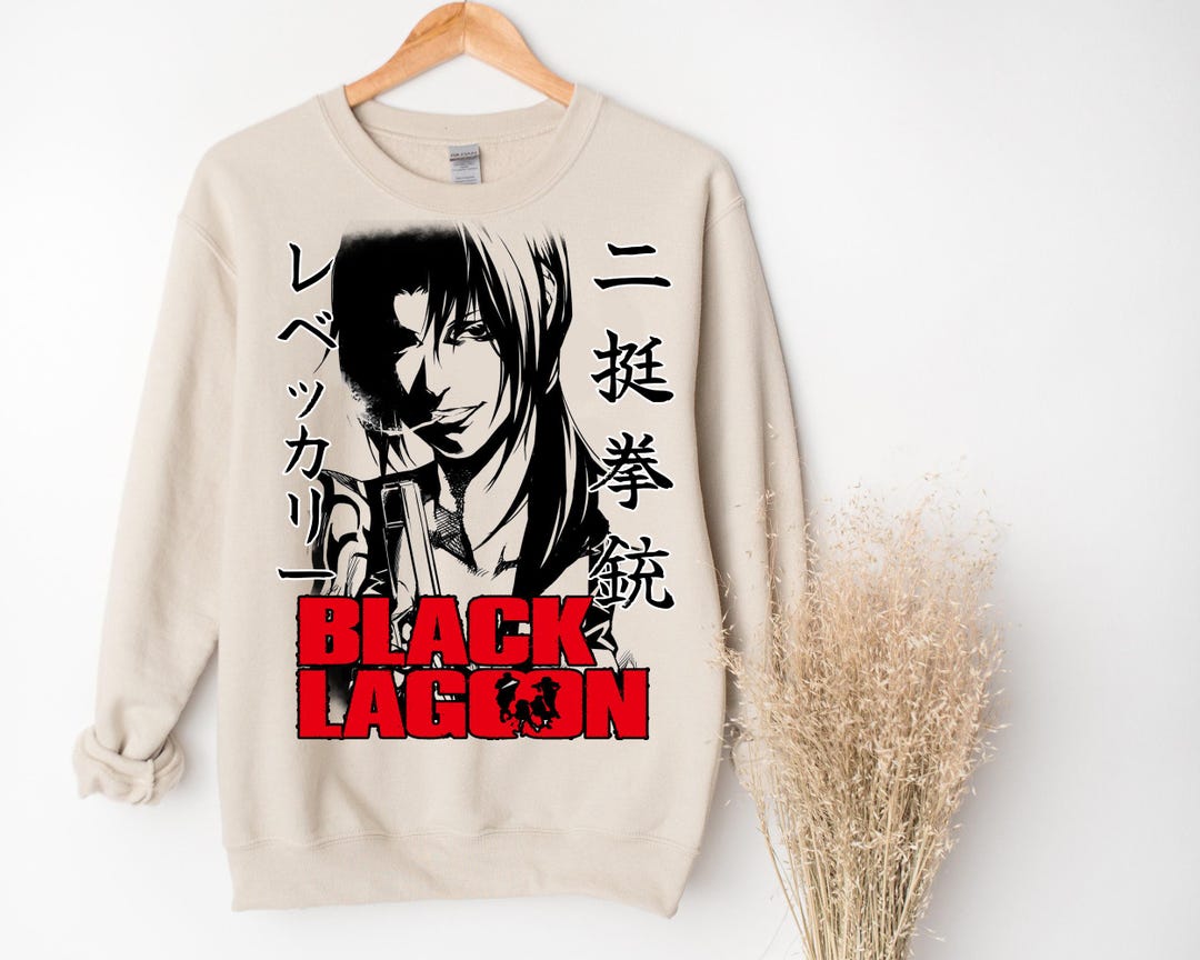 Unisex Black Lagoon Anime Sweater, 90s Anime Tshirt, Revy Manga Shirt ...