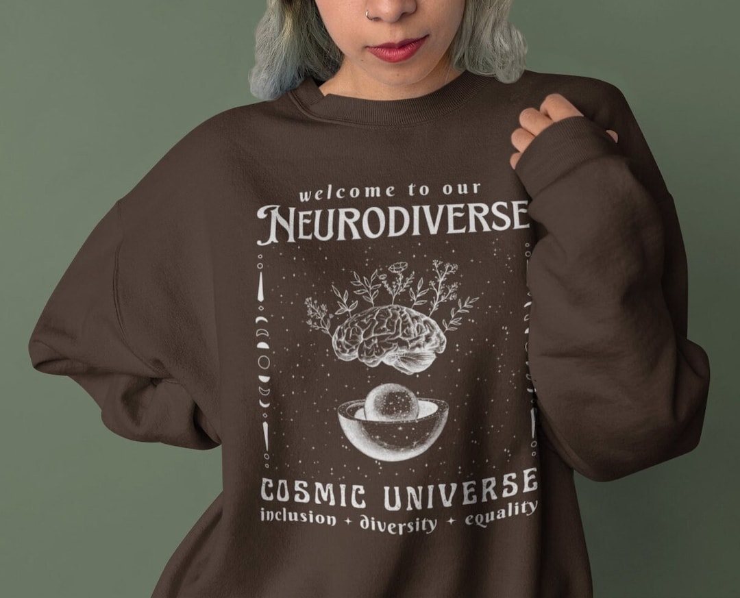Vintage Neurodiverse Universe Neurodiversity Sweatshirt Autism Sweater ...