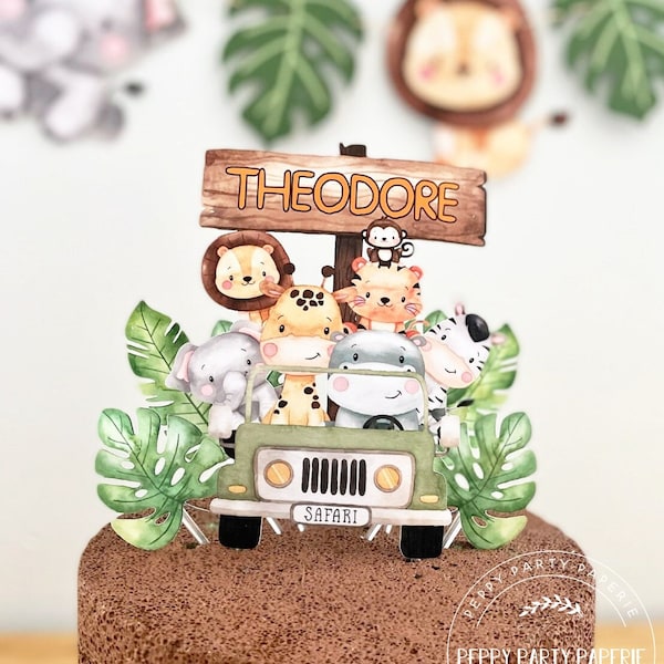 Safari Cake Topper - Etsy