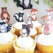 Woodland Cupcake Toppers, Forest Animals, Woodland Theme Party, Cupcake ...