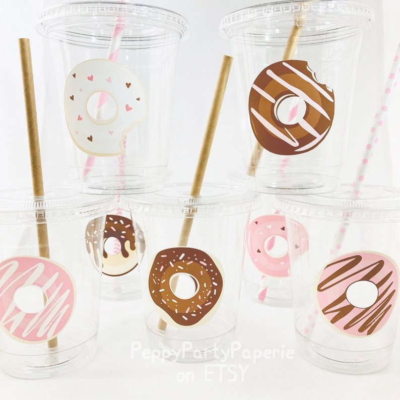 Donut Party Cups Donut Cups Sprinkles Donut Donut - Etsy