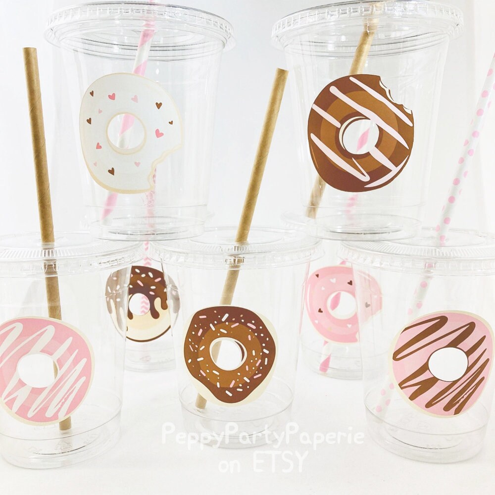 Donut Party Cups Donut Cups Sprinkles Donut Donut - Etsy