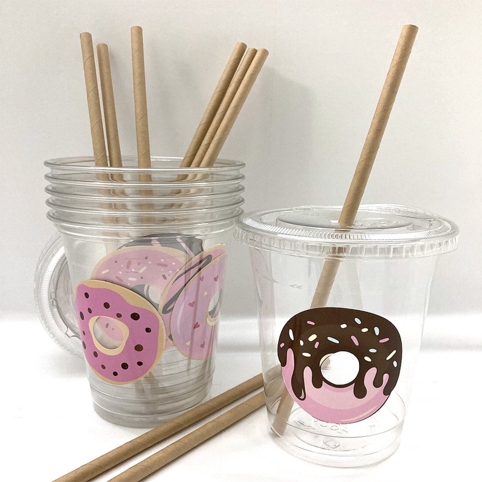 Donut Party Cups Donut Cups Sprinkles Donut Donut | Etsy
