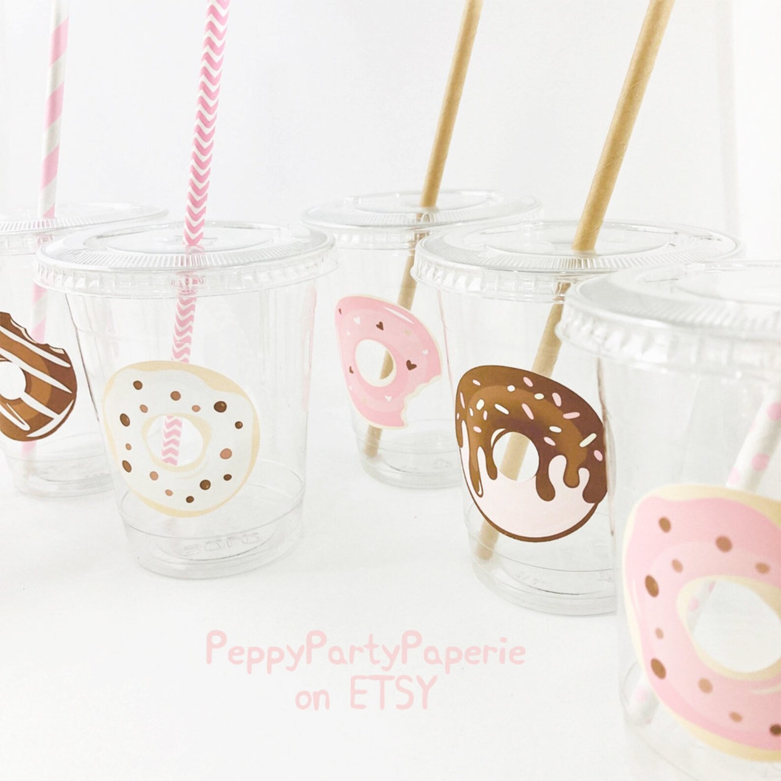 Donut Party Cups Donut Cups Sprinkles Donut Donut - Etsy