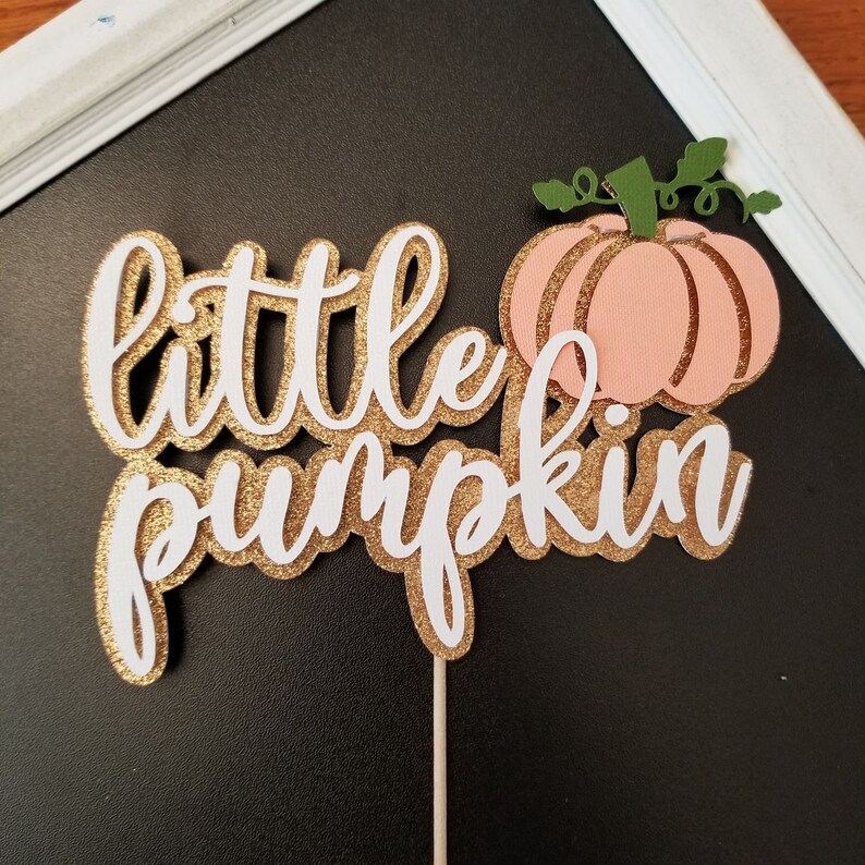 Little Pumpkin Cake Topper Pumpkin 1st Birthday Cake Topper - Etsy