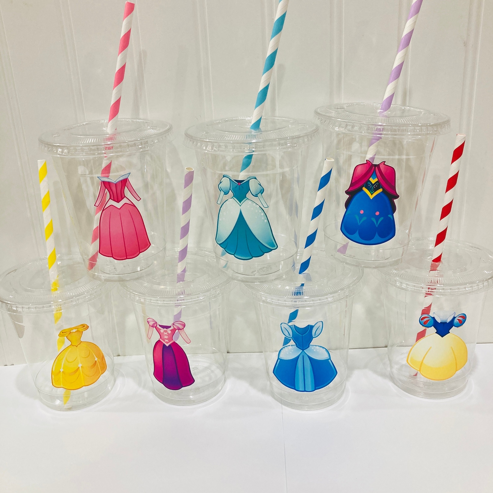 Disney Princess Birthday Party Cups Kids Party Cups Princess - Etsy