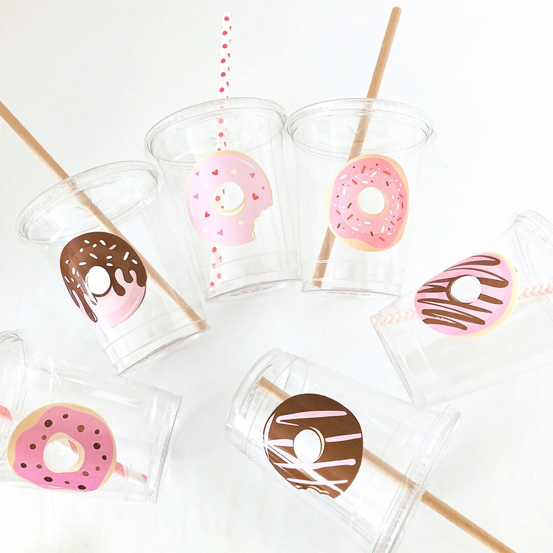 Donut Party Cups , Donut Cups, Sprinkles Donut, Donut Birthday, Donut ...