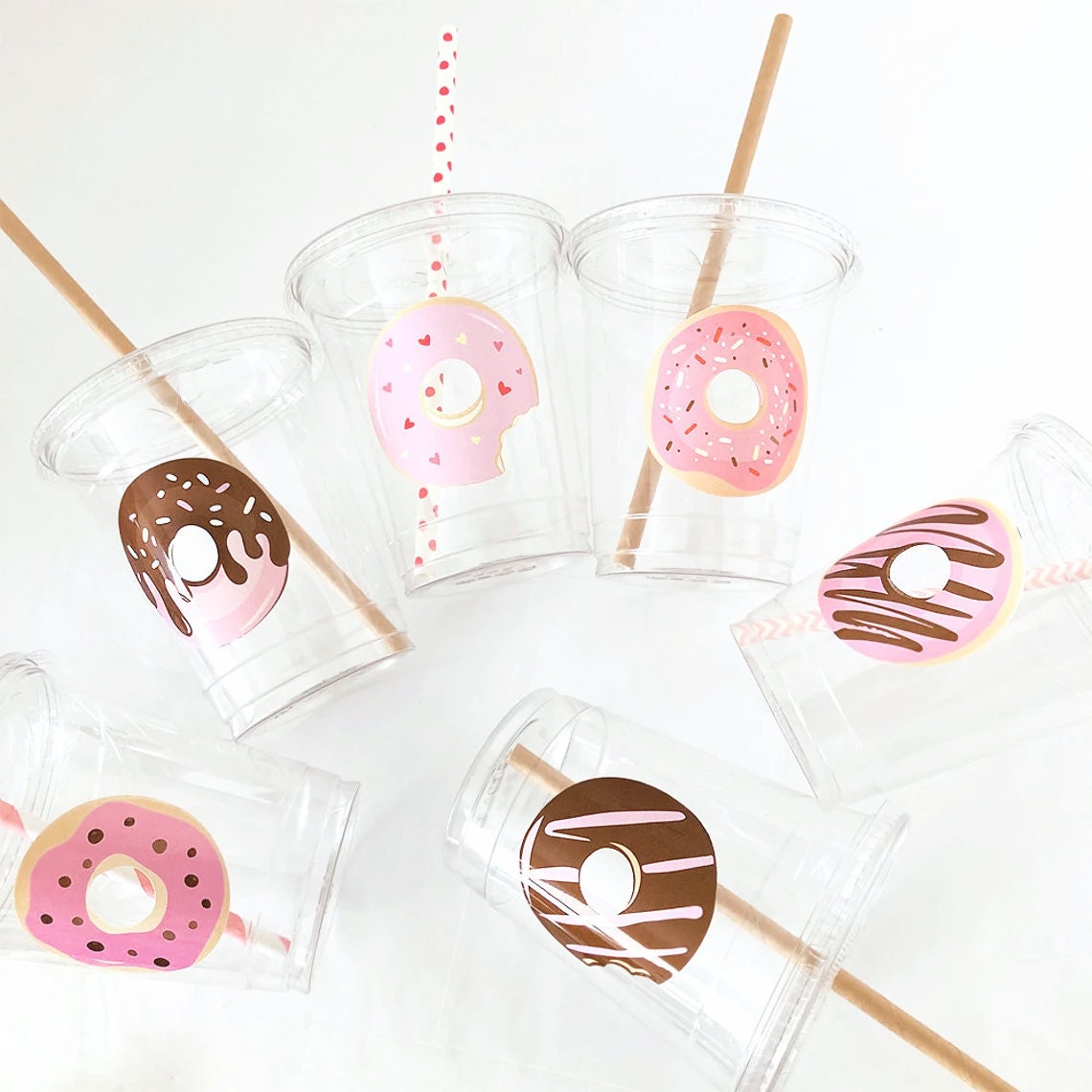 Donut Party Cups Donut Cups Sprinkles Donut Donut - Etsy