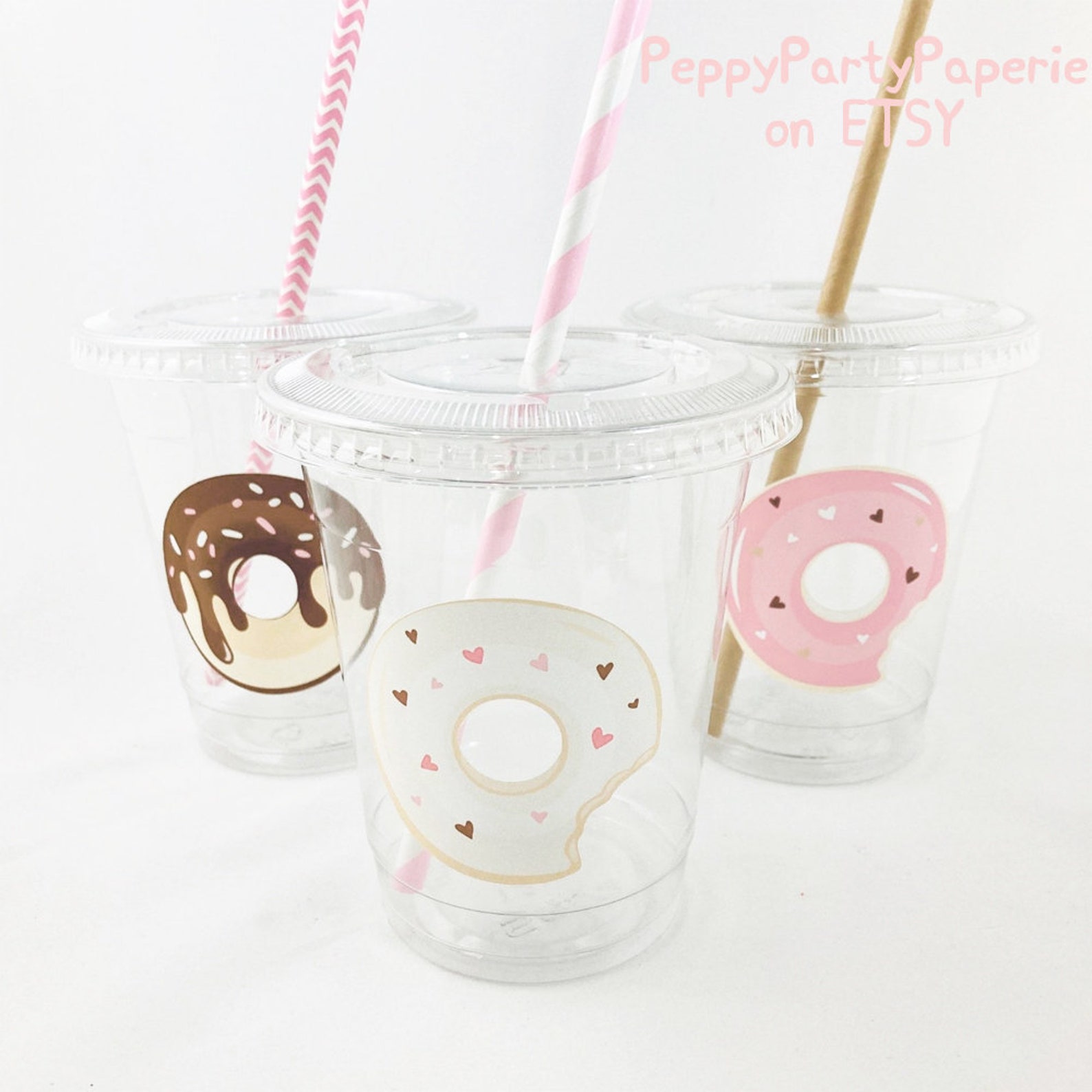 Donut Party Cups Donut Cups Sprinkles Donut Donut - Etsy