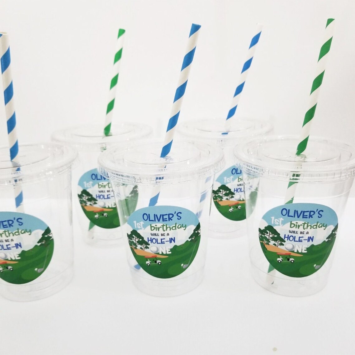 Golf Party Cups, Golf Theme 1st Birthday, Hole in ONE Party, Golf Par ...