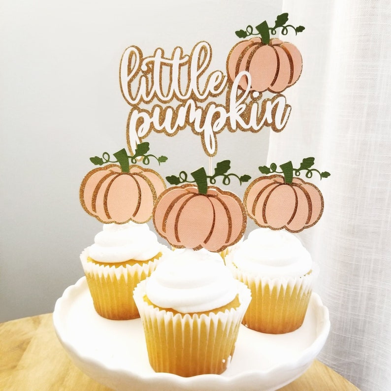 Little Pumpkin Cake Topper Pumpkin 1st Birthday Cake Topper - Etsy