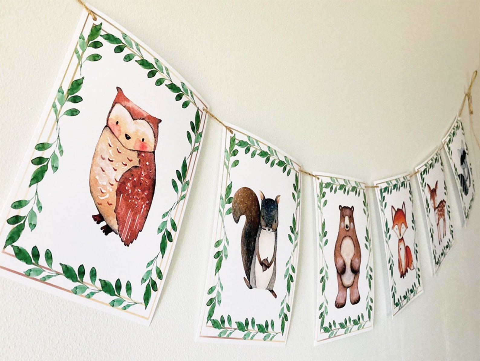 Woodland Animals Baby Shower Woodland Animals Banner | Etsy