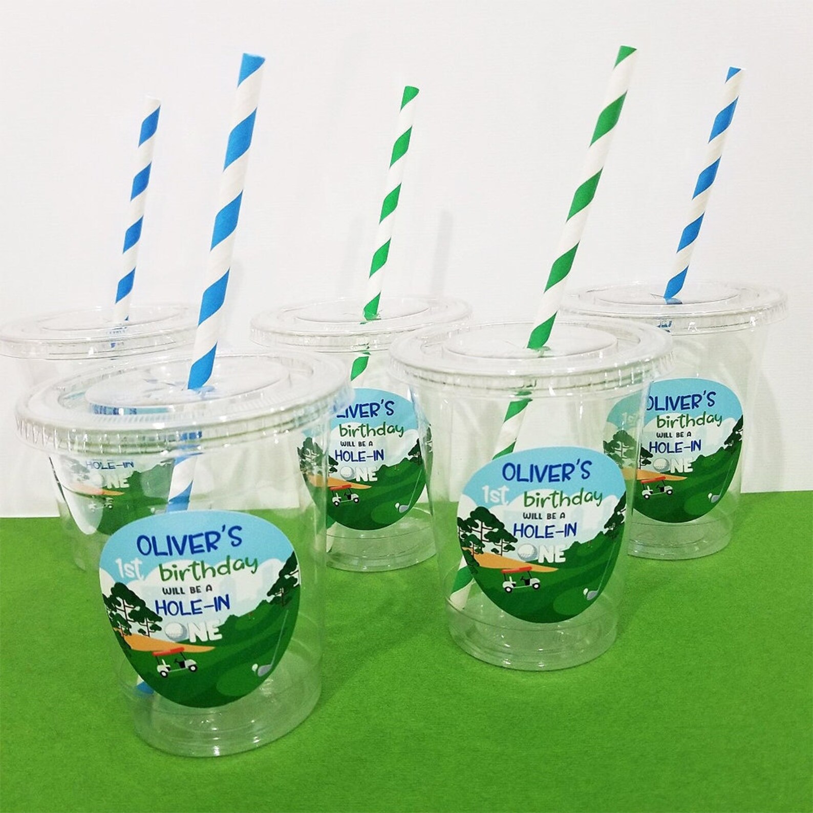 Golf Party Cups, Golf Theme 1st Birthday, Hole in ONE Party, Golf Par ...