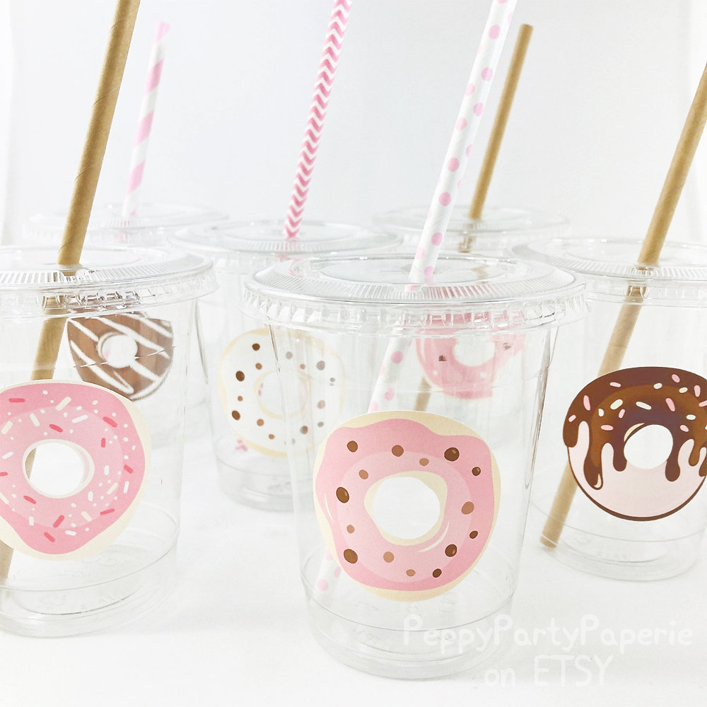 Donut Party Cups Donut Cups Sprinkles Donut Donut - Etsy