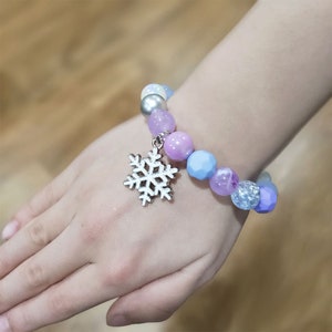 Frozen Bracelet Kit, Snowflake Party Favors, DIY Bracelets for Kids ...