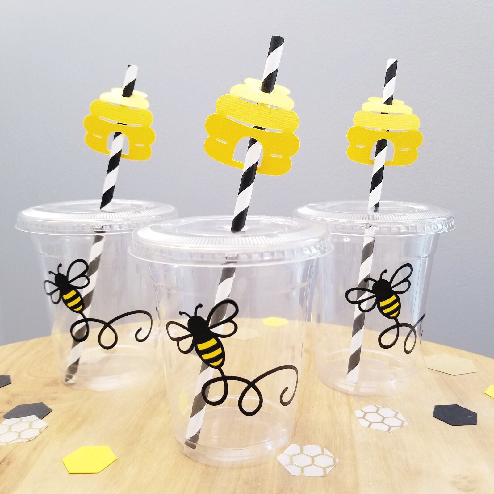 Bumblebee Baby Shower Cups Bee Party Cup Little Honey Bee - Etsy